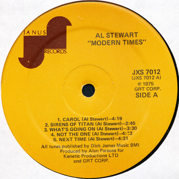Al Stewart – Modern Times - Yerdeniz Plak